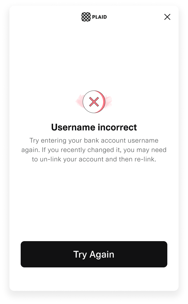 Username incorrect – Consumer Help Center
